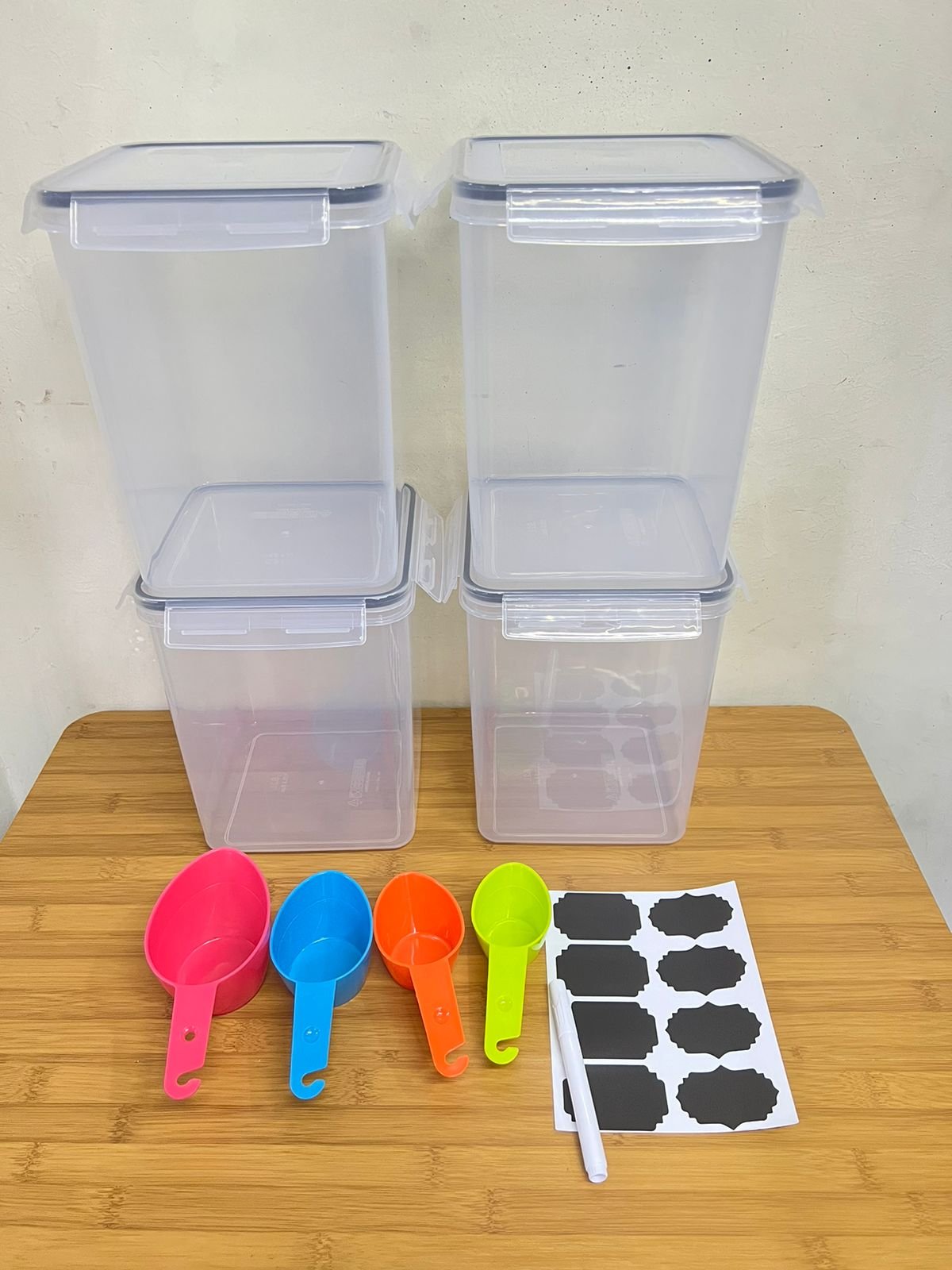4pcs Pantry Storage Containers - Lyns Planet Nairobi Kenya